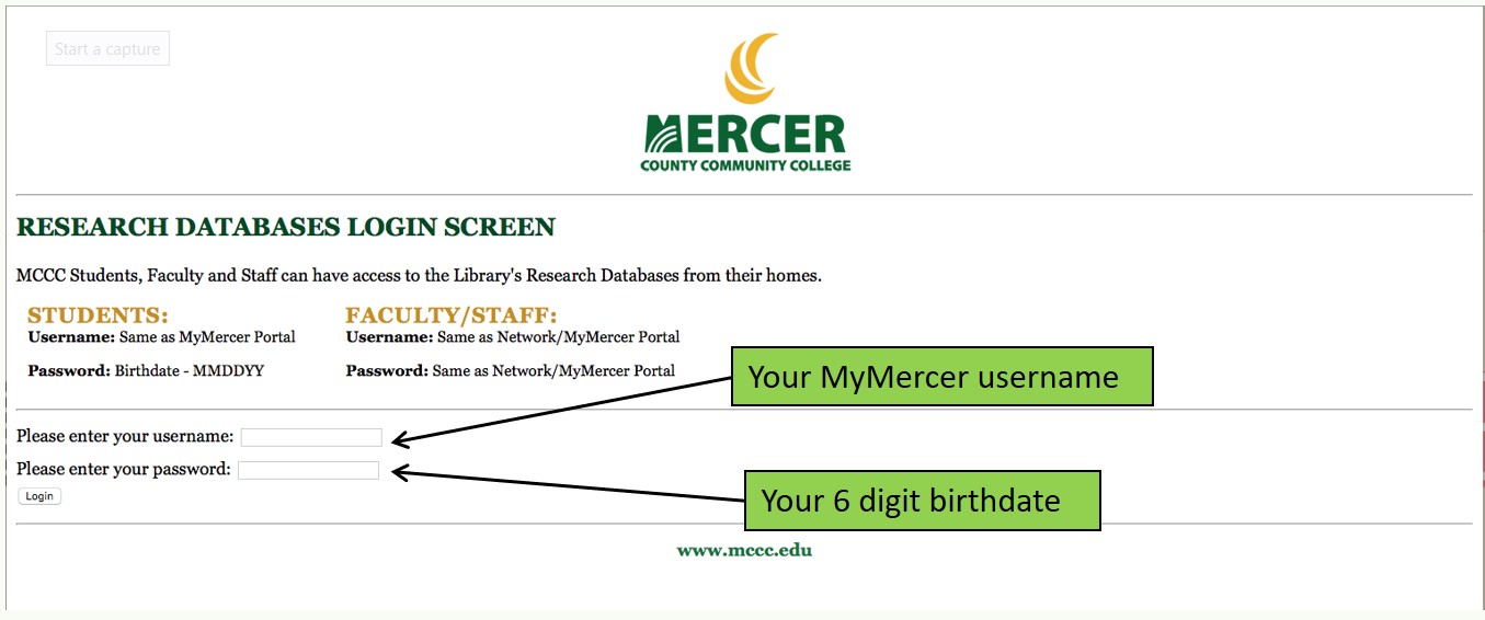 Accessing the library's web resources - English 102, Part I - MCCC ...